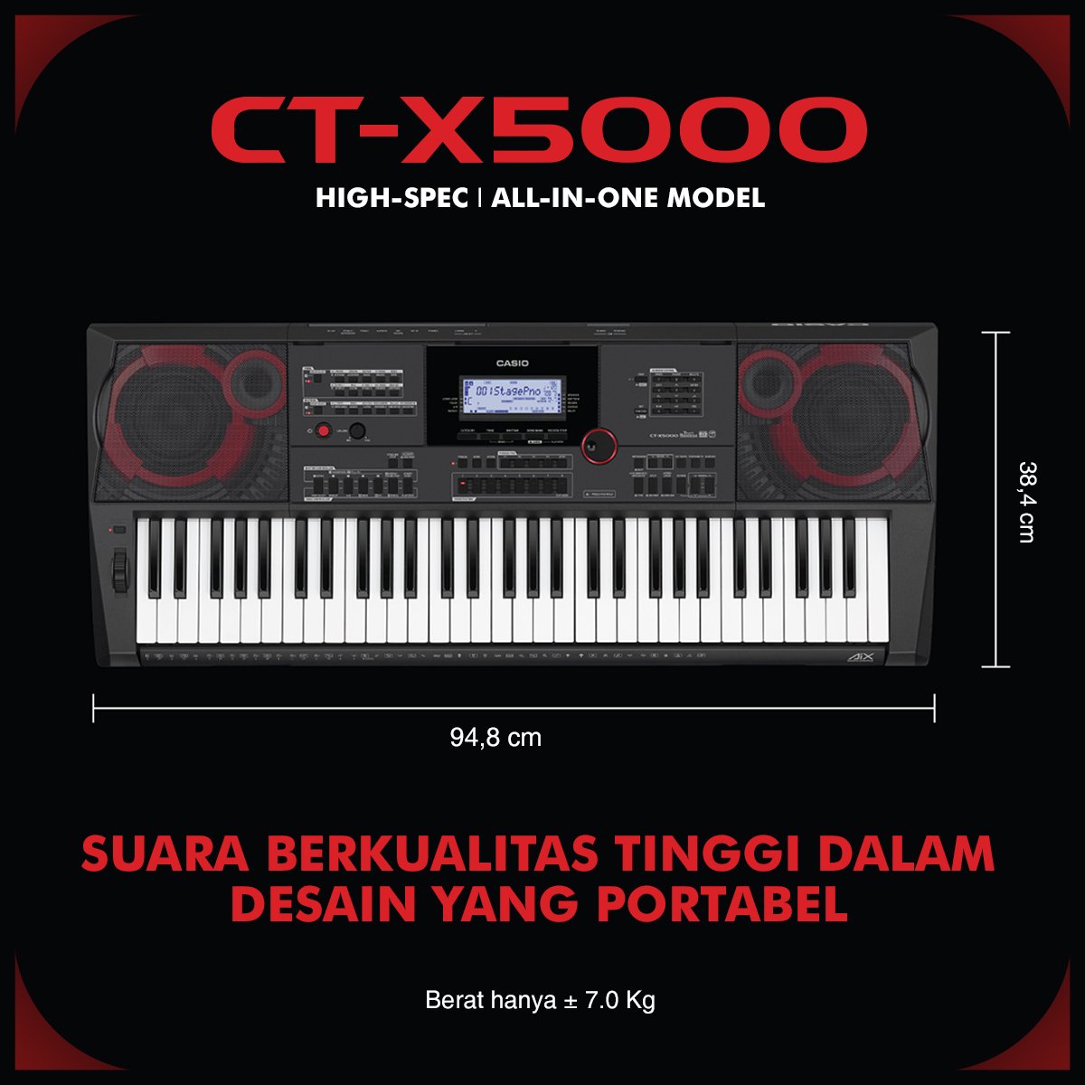 CASIO Keyboard CT-X5000 - MG Sports & Music
